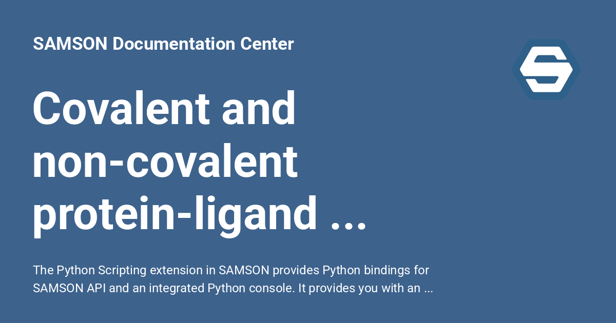 Covalent and non-covalent protein-ligand docking with the Fitted Suite by Molecular Forecaster ...