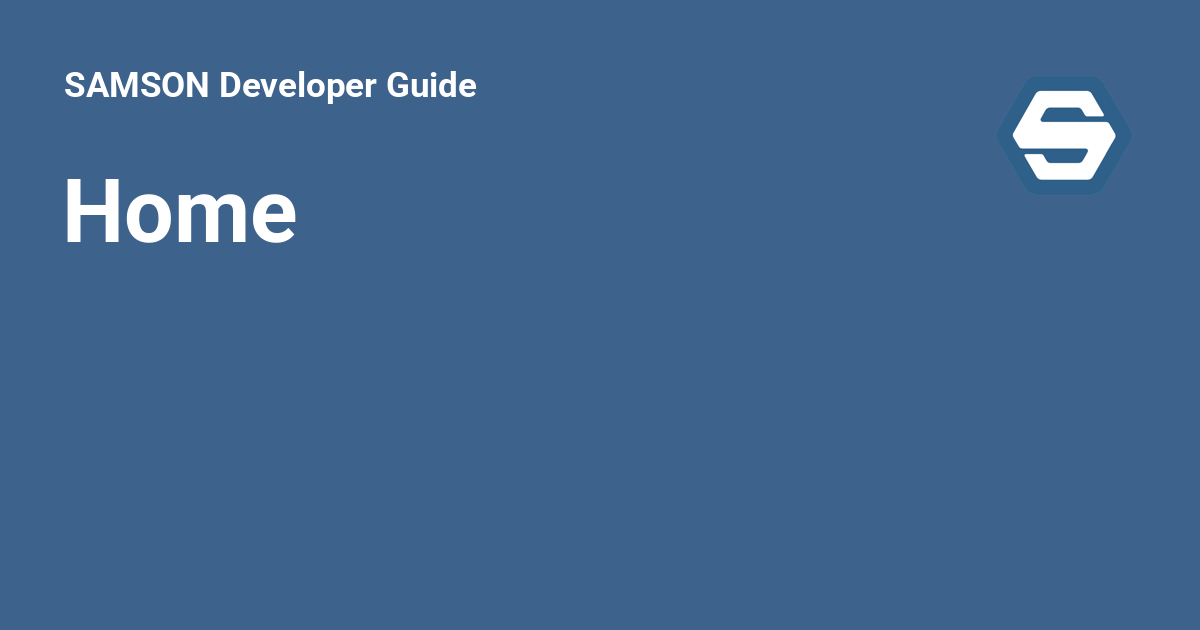 SAMSON Developer Guide